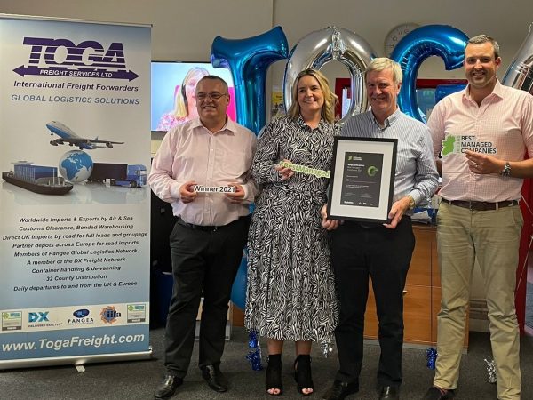 Toga Group Requalifies as one of Ireland's Best Managed Companies 2021 ...